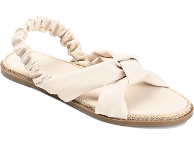 (取寄) ジュルネ コレクション レディース キアンドラ サンダル Journee Collection women Kiandra Sandal Ivory