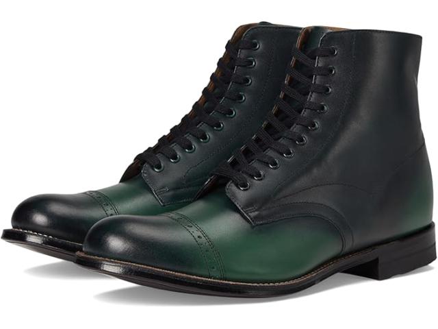 (取寄) ステイシー アダムス メンズ マディソン キャップ トゥ レース-アップ ブーツ Stacy Adams men Madison Cap Toe Lace-Up Boots Green