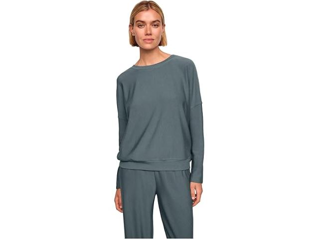 (取寄) エバージェイ レディース ソフテスト スウェッツ プルオーバー Eberjey women Softest Sweats Pullover Stone Blue