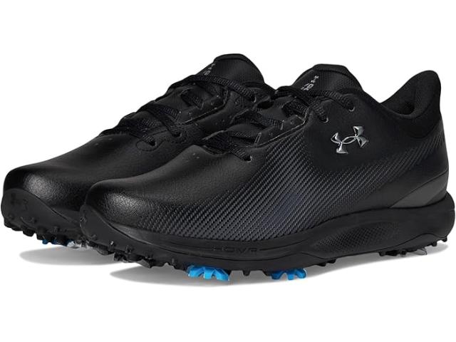 (取寄) アンダーアーマー メンズ ドライブ フェード ゴルフ シューズ Under Armour men Drive Fade Golf Shoes Black/llic Silver