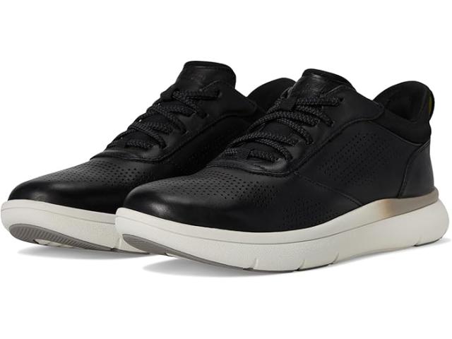 (取寄) フローシャイム メンズ フリート パーフ トゥ エラスティック レース スニーカー Florsheim men Fleet Perf Toe Elastic Lace Sneakers Black