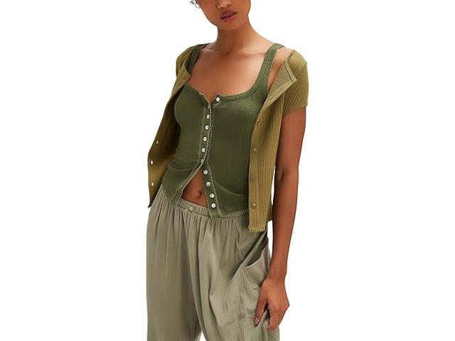 (取寄) フリーピープル レディース エンド ゲーム ポインテール タンク Free People women End Game Pointelle Tank Army