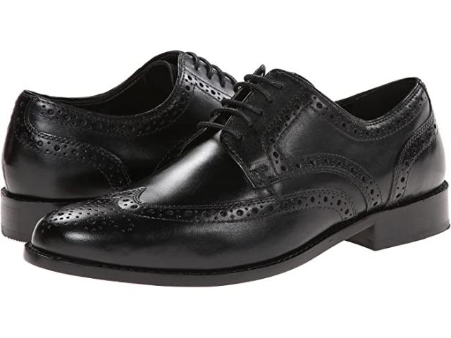(取寄) ナン ブッシュ メンズ ネルソン ウイング ティップ ドレス カジュアル オックスフォード Nunn Bush men  Nelson Wing Tip Dress Casual Oxford Black
