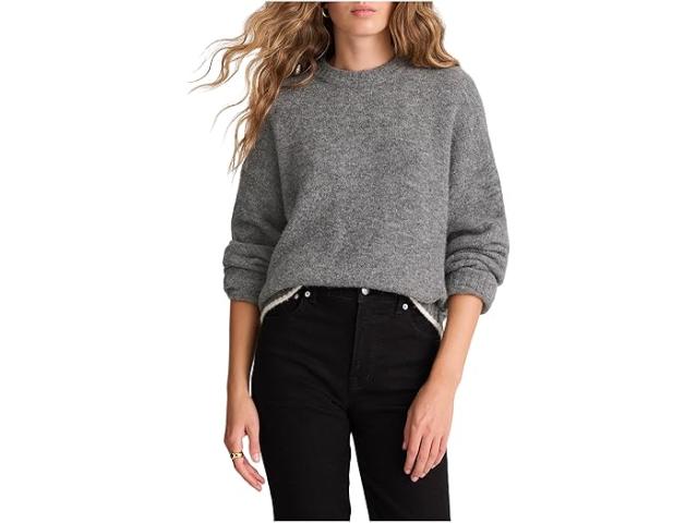 (取寄) メイドウェル レディース チャーム プルオーバー Madewell women Charm Kritty Pullover Grey And Ivory Tipping