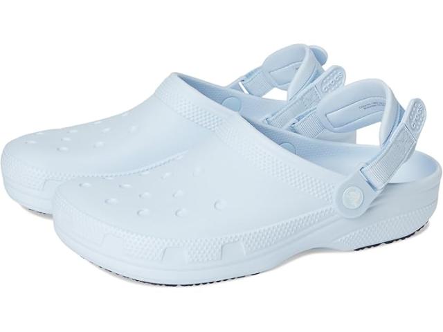 (取寄) クロックスワーク クラシック ワーク クロッグ Crocs Work Classic Work Clog Blue Frost