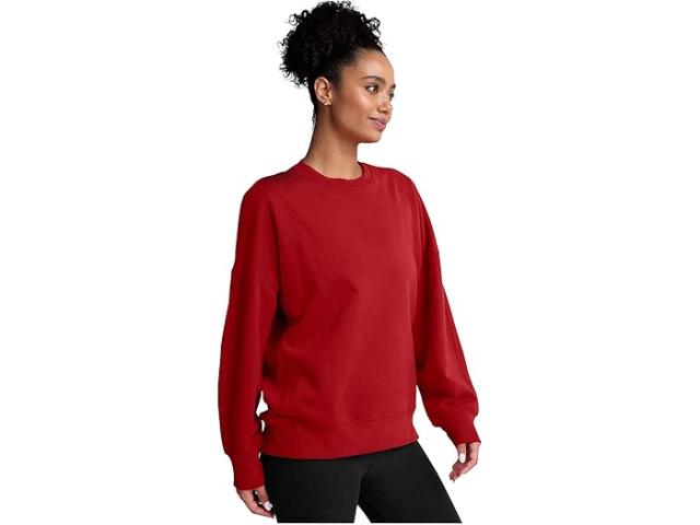 (取寄) ビヨンドヨガ レディース ソルスティス オーバーサイズ スウェットシャツ Beyond Yoga women Solstice Oversized Sweatshirt Holly Red