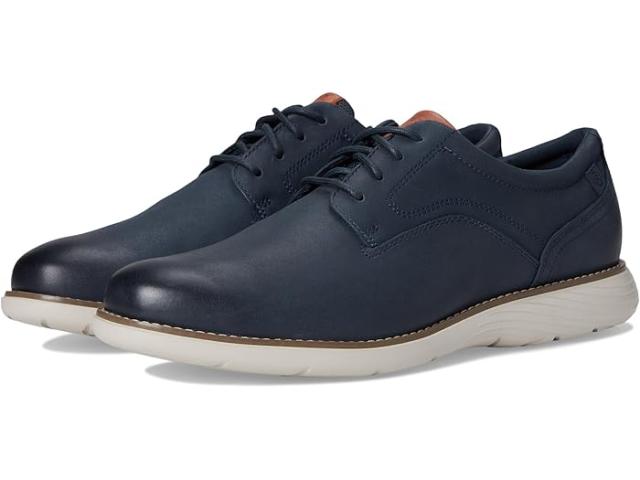 (取寄) ロックポート メンズ ギャレット プレーン トゥ Rockport men Rockport Garett Plain Toe Dark Blue Leather