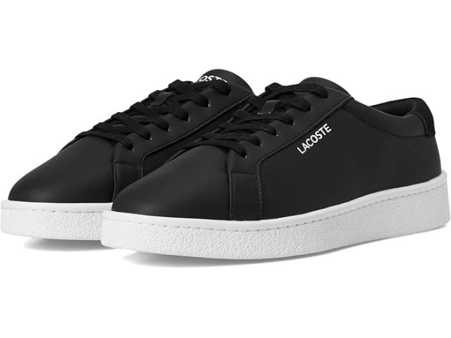(取寄) ラコステ メンズ スニーカー Lacoste men Courtderby Sneakers Black/White