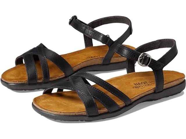 (取寄) ナオト レディース パトリシア Naot women Naot Patricia Soft Black Leather