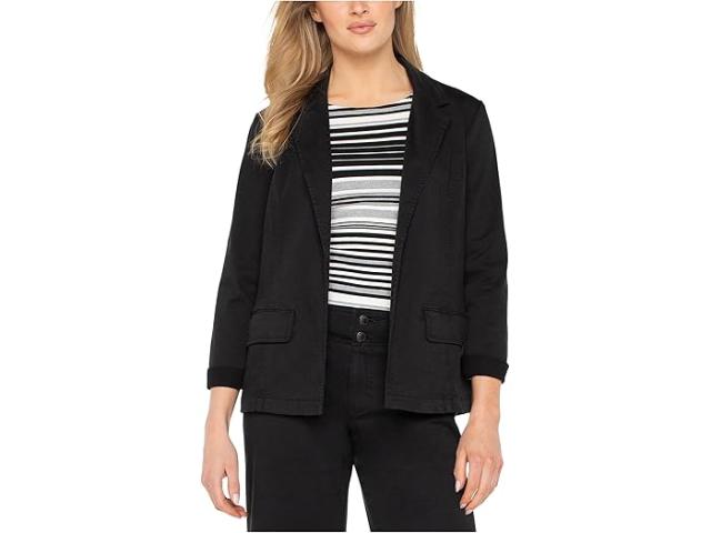 (取寄) リバプールロサンゼルス レディース ソフト タッチ ツイル フィッティド ブレーザー Liverpool Los Angeles women Soft Touch Twill Fitted Blazer Onyx