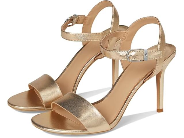 (取寄) ローレン ラルフローレン レディース グウェン メタリック ナッパ レザー サンダル Lauren Ralph Lauren women Gwen llic Nappa Leather Sandals Platinum