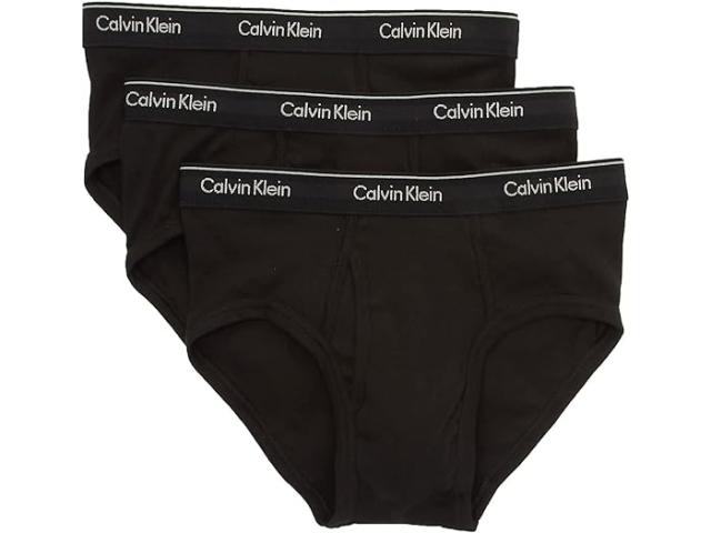 (取寄) カルバンクライン アンダーウェア メンズ コットン クラシックス ブリーフ 3-パック   Underwear men Cotton Classics Brief 3-Pack Black