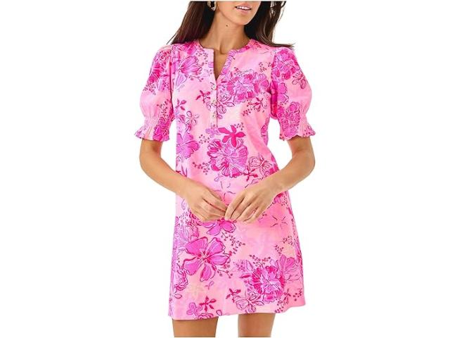 (取寄) リリー ピュリッツァー レディース デルシー ドレス Lilly Pulitzer women Delsie Dress Parigi Pink Supporting Squad
