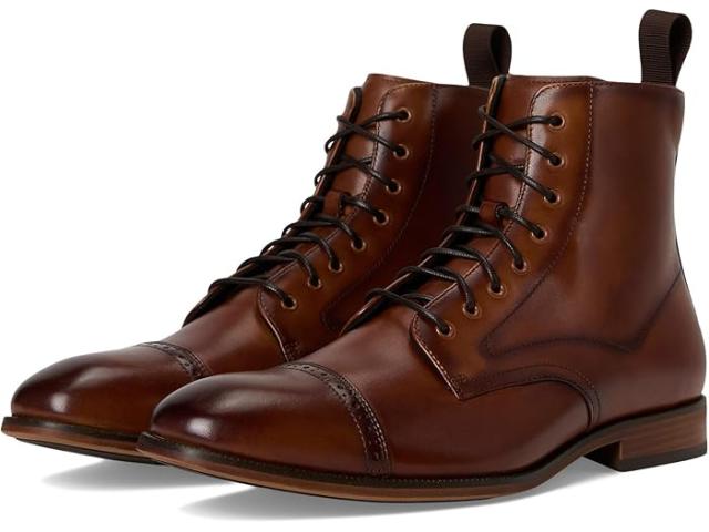 (取寄) ステイシー アダムス メンズ ヘンリー キャップ トゥ レースアップ ブート Stacy Adams men Henry Cap Toe Lace-Up Boot Tan