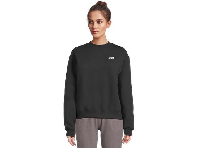 (取寄) ニューバランス レディース スポーツ エッセンシャル フリース クルー New Balance women Sport Essentials Fleece Crew Black