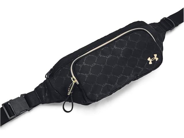 (取寄) アンダーアーマー レディース スタジオ ウェスト バッグ クロスボディ Under Armour women Studio Waist Bag Crossbody Black/llic Gold