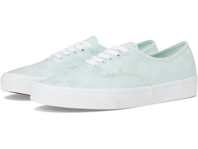 (取寄) バンズ レディース オーセンティック Vans women Authentic Satin Checkerboard Spa Blue