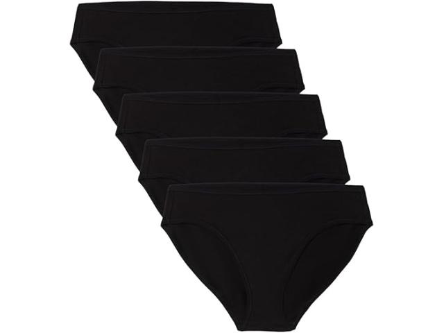 (取寄) パクト レディース エブリデイ クラシック フィット ビキニ 5-パック PACT women Everyday Classic Fit Bikini 5-Pack Black