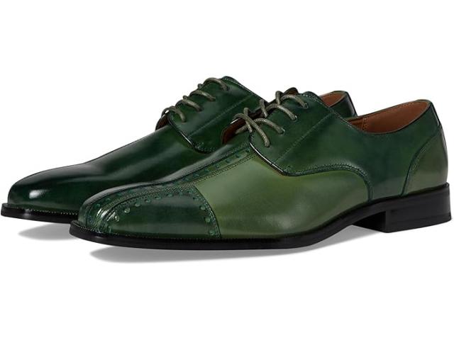 (取寄) ステイシー アダムス メンズ キャップ トゥ オックスフォード Stacy Adams men Palmento Cap Toe Oxford Green Multi