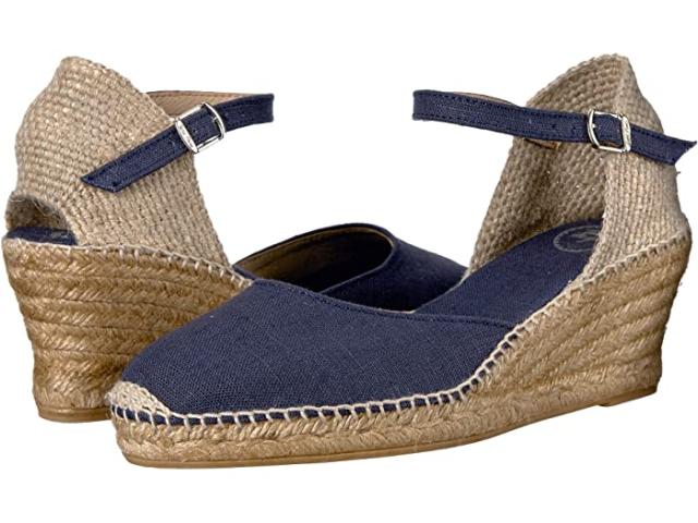 (取寄) トニー ポンズ レディース カルデス Toni Pons women  Caldes Navy Linen