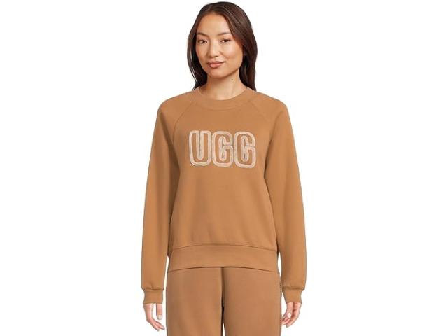 (取寄) アグ レディース アグ ロゴ クルーネック UGG women Ugg Logo Crewneck Chestnut