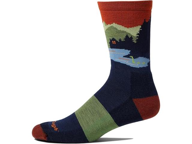 (取寄) ダーンタフバーモント メンズ チューズ エンカウンターズ ミクロ クルー ミッドウエイト ウィズ クッション Darn Tough Vermont men Close Encounters Micro Crew Midweight with Cushion Eclipse