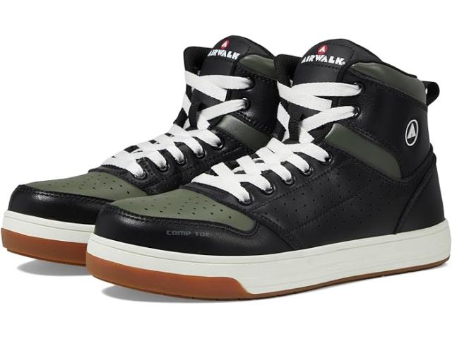 (取寄) エアウォークワーク メンズ アリーナ ミッド コンプ トゥ エー SR Airwalk Work men Airwalk Work Arena Mid Comp Toe EH SR Olive/Black