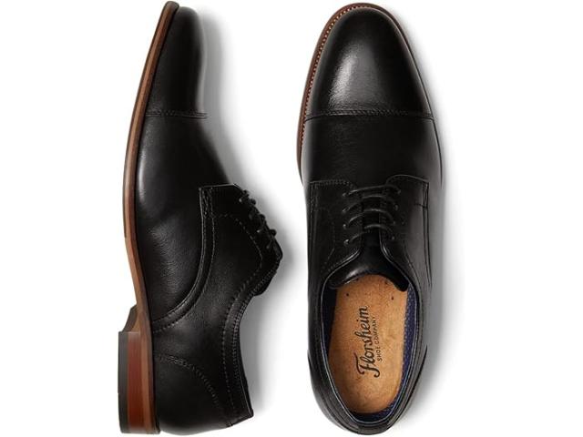 (取寄) フローシャイム メンズ フレックス キャップ トゥ オックスフォード Florsheim men Flex Cap Toe Oxford Black Smooth Leather