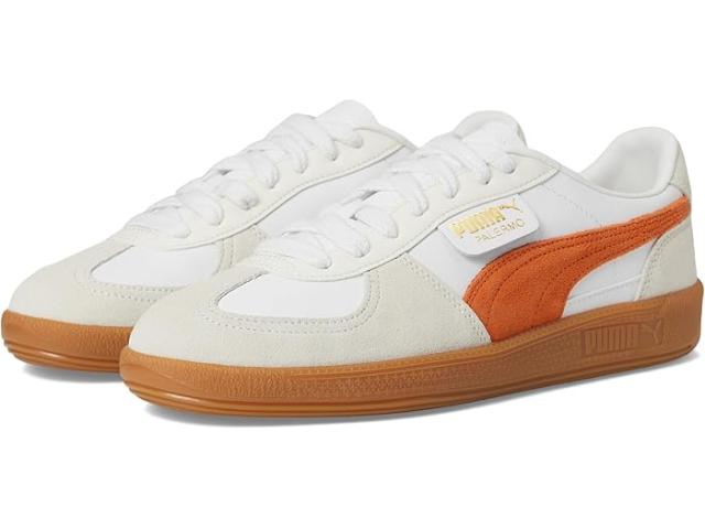 (取寄) プーマ メンズ パレルモ シューズ PUMA men Palermo Shoes Puma White/Warm White/Orange Glo