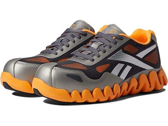 (取寄) リーボック ワーク レディース ジグ パルス ワーク エー コンプ トゥ Reebok Work women  Zig Pulse Work EH Comp Toe Silver/Orange