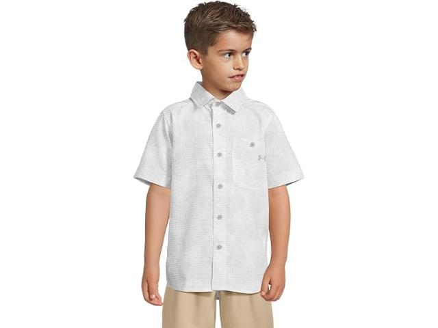 (取寄) アンダーアーマー キッズ メンズ カモ フィッシュ シャツ (ビッグ キッド) Under Armour Kids men Camo Fish Shirt (Big Kid) Halo Grey