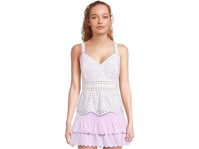 (取寄) リリー ピュリッツァー レディース アイレット トップ Lilly Pulitzer women Tiah Eyelet Top Water Hyacinth Dancing Daisies Eyelet