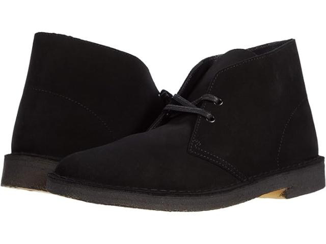 (取寄) クラークス メンズ デザート ブーツ Clarks men Desert Boot Black Suede 1