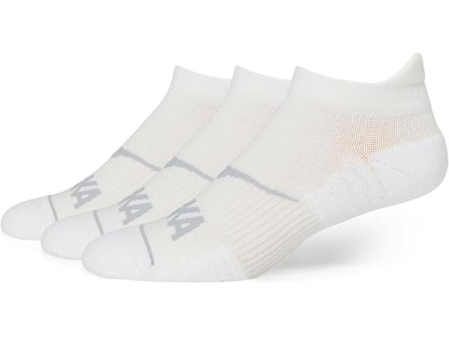 (取寄) ホカオネオネ ノーショー ラン ソックス 3-パック Hoka No-Show Run Socks 3-Pack White/White/White