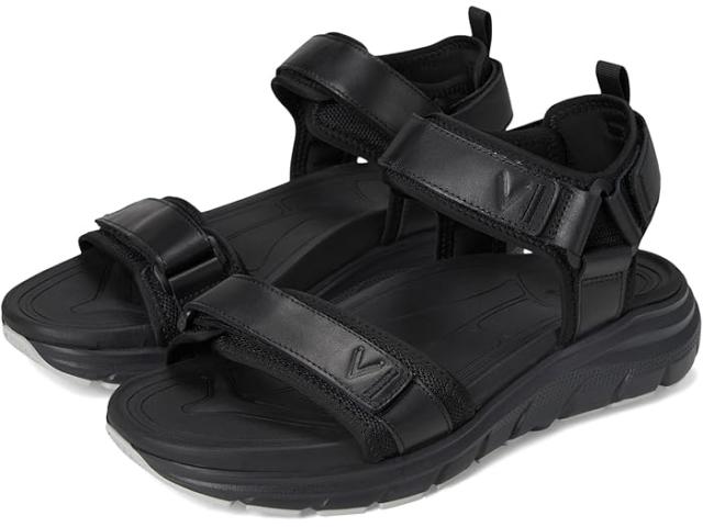 (取寄) バイオニック メンズ ウォーク マックス ワンダラー ウォーキング サンダル VIONIC men Walk Max Wanderer Walking Sandals Black Nappa