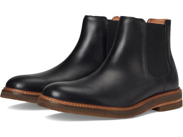 (取寄) ジョンストン&マーフィー メンズ カルダー チェルシー ブーツ Johnston & Murphy men Calder 175th Chelsea Boots Black Oiled American Full Grain