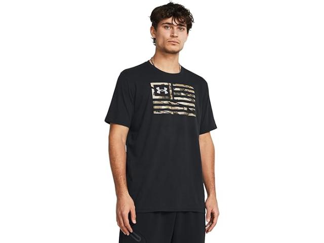(取寄) アンダーアーマー メンズ フリーダム フロッグ プリンテッド Tシャツ Under Armour men Freedom Flag Printed T-Shirt Black/UA Barren Camo