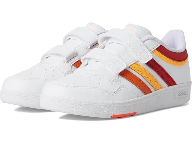 (取寄) アディダス キッズ フープス 4.0 シューズ (リトル キッド) adidas Kids Hoops 4.0 Shoes (Little Kid) White/Better Scarlet/Flash Orange