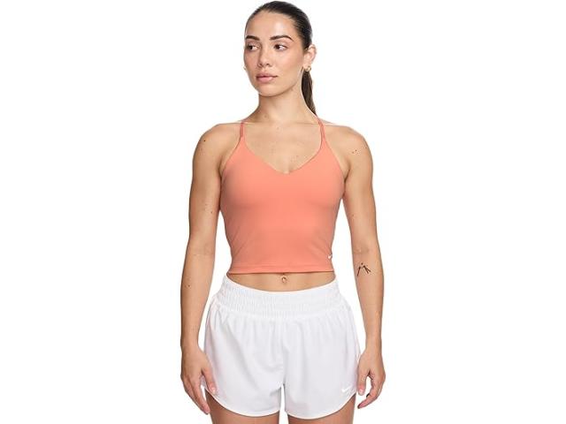 (取寄) ナイキ レディース インディ ブラ タンク Nike women Indy Bra Tank Apricot Agate/White