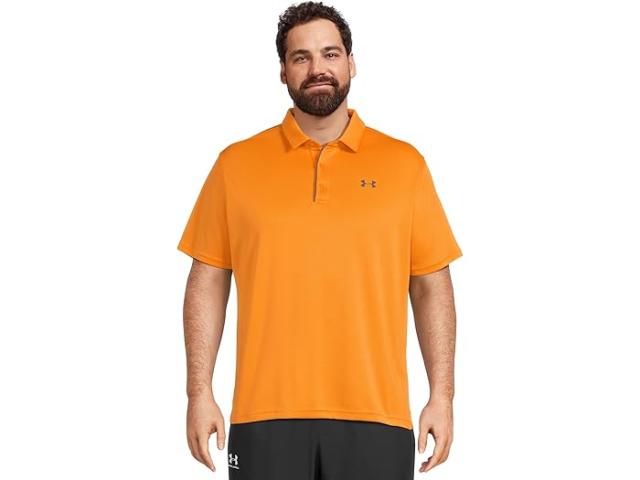 (取寄) アンダーアーマー ゴルフ メンズ テック ポロ Under Armour Golf men Tech Polo Squad Orange/Pitch Grey