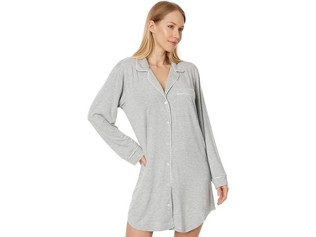 (取寄) エバージェイ レディース ジゼル ナイトシャツ Eberjey women Gisele Nightshirt Heather Grey/Sorbet Pink