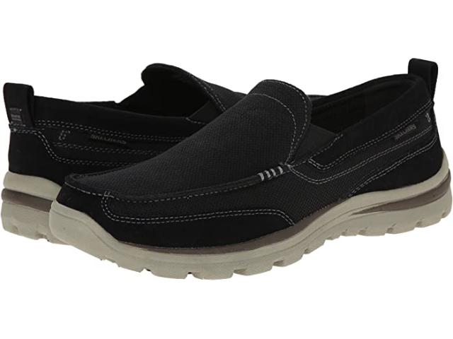 (取寄) スケッチャーズ メンズ リラックスド-フィット フィット スペリアー - ミルフォード SKECHERS men  Relaxed Fit Superior - Milford Black