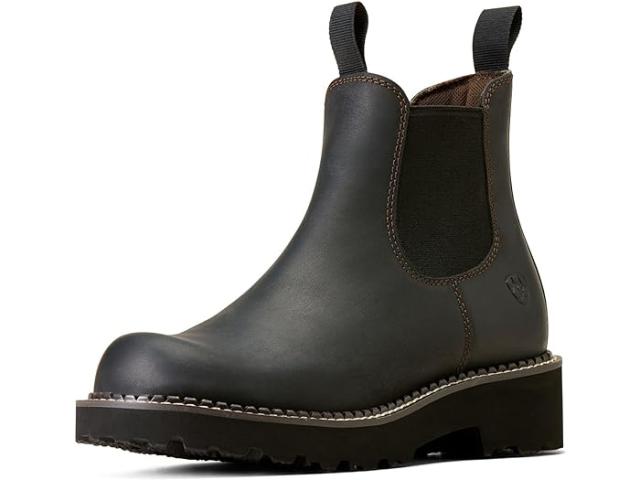 (取寄) アリアット レディース ファットベビー ツイン ゴア ウェスタン ブーツ Ariat women Ariat Fatbaby Twin Gore Western Boots Black Deertan 取寄) アリアット レディース ファットベビー ツイン ゴア ウェスタン