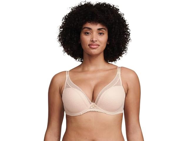 (取寄) シャンテル レディース フェスティバイト レース バンジ ブラ Chantelle women Festivite Lace Plunge Bra Nude Blush
