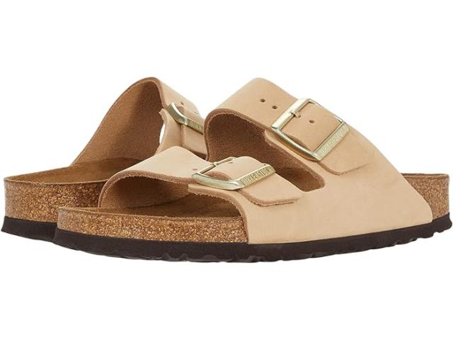 (取寄) ビルケンシュトック レディース アリゾナ ソフト フットベッド - ヌバック レザー Birkenstock women Birkenstock Arizona Soft Footbed - Nubuck Leather Sandcastle Nubuck