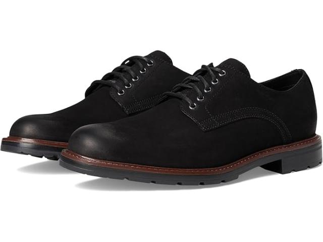 (取寄) コールハーン メンズ グランド プレーン トゥ オックスフォード Cole Haan men Chamberlin Grand Plain Toe Oxfords Black Nubuck/Black Water Resistant