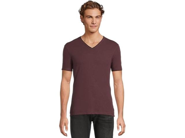 (取寄) ジョン バルベイトス メンズ マイルズ V-ネック John Varvatos men Miles V-Neck K3595W25 Plum
