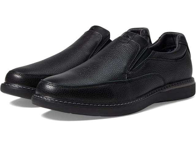 (取寄) ナン ブッシュ メンズ ベイリッジ モカシン トゥ スリッポン Nunn Bush men Bayridge Moccasin Toe Slip-On Black