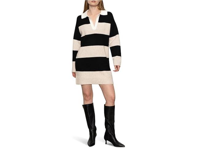 (取寄) サンクチュアリ レディース ポロ ストライプド ドレス Sanctuary women Polo Striped Dress Heather Pearl/Black