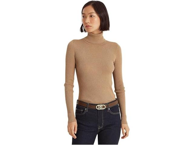 (取寄) ローレン ラルフローレン レディース タートルネック セーター Lauren Ralph Lauren women Lauren Ralph Lauren Turtleneck Sweater Classic Camel